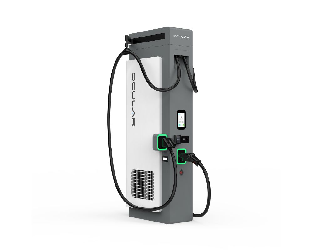 Ocular Satellite DC Charger – Air Cooling Dual Dispenser - EVSE Australia