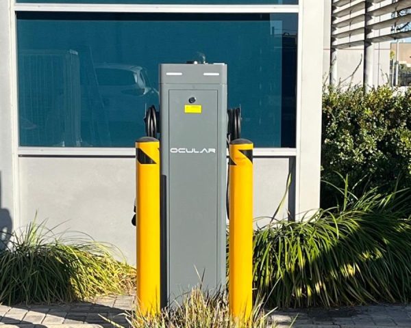 Ocular IQ Dual Port Tower | 2 x 7kw | Tethered w/4.7m Type 2 Cables ...