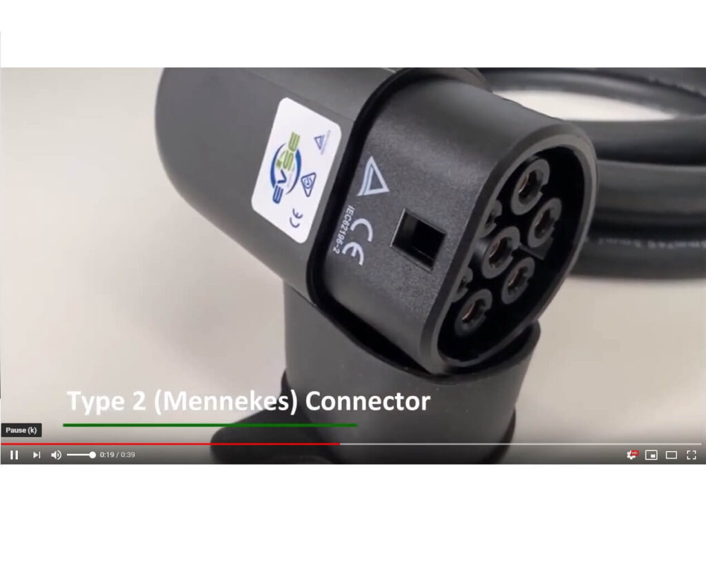 5 Metre Type 2 To Type 2 EV Charging Cable 22kW EV Chargers Australia